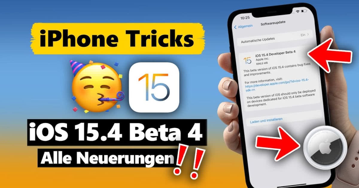 iOS 15.4 Beta 4 ist da! - Das ist NEU! Alles zum iPhone-Update