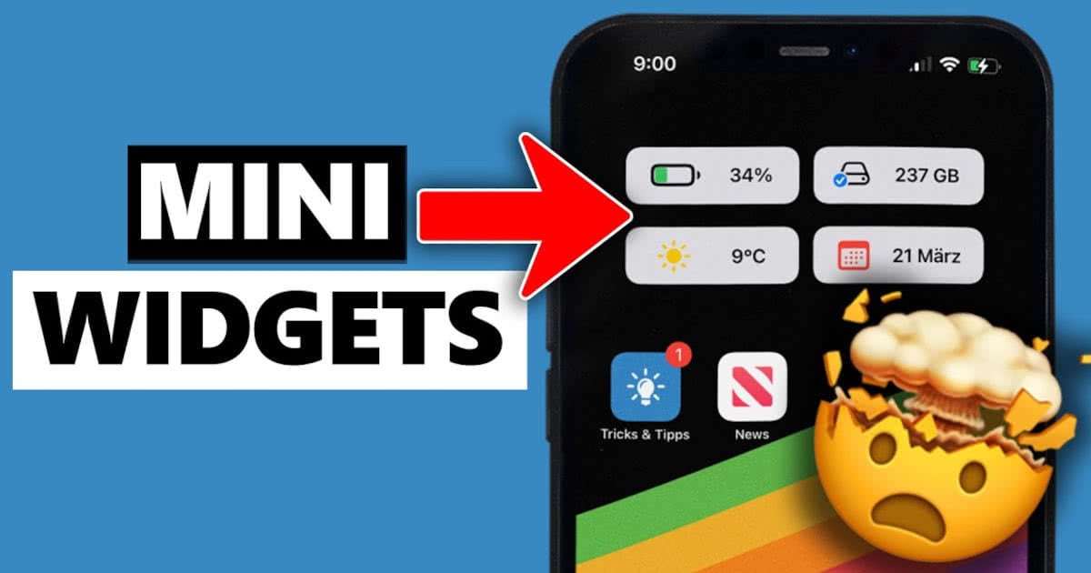 VIDEO: Mini Widgets auf dem iPhone erstellen – so geht's!
