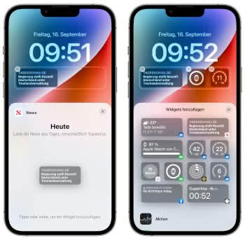 Widgets zum iPhone-Sperrbildschirm hinzufügen!