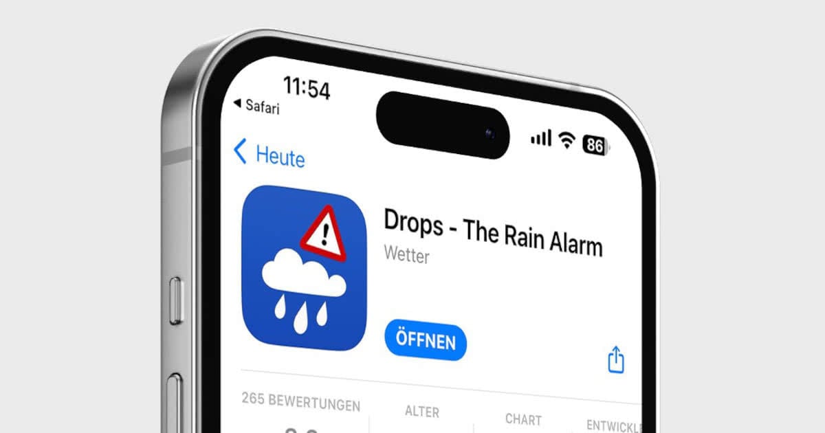 App-Tipp: Mit dieser iPhone-App werdet ihr nicht nass