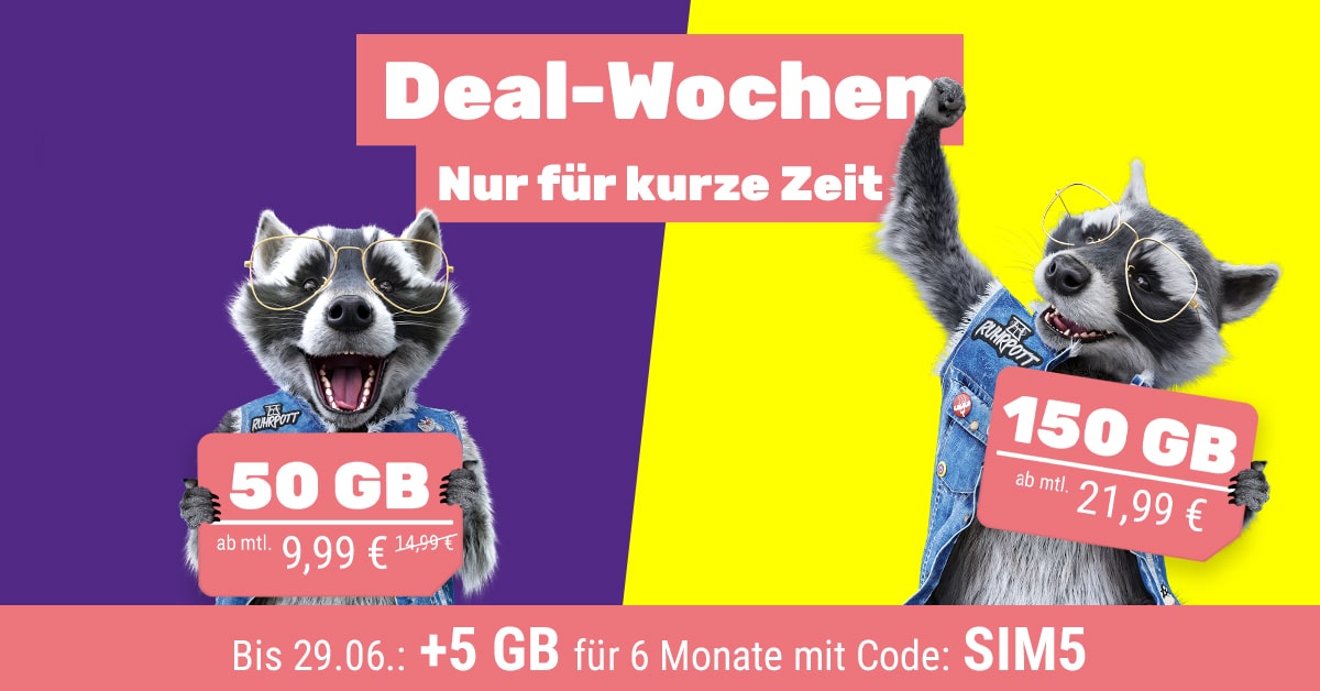 SIMon mobile: günstige Handytarife mit ordentlich Highspeed-Datenvolumen